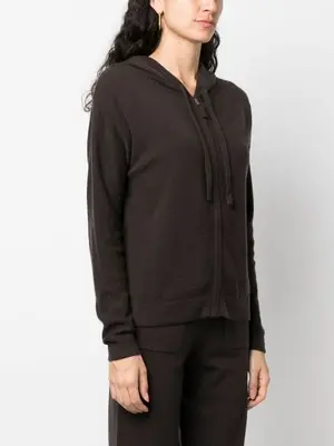 ALLUDE Hooded Wool-cashmere Cardigan