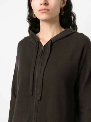 ALLUDE Hooded Wool-cashmere Cardigan
