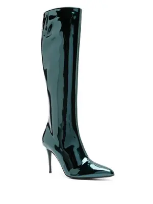 GIUSEPPE ZANOTTI 95mm Pointed-toe Leather Boots