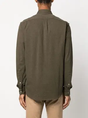 Polo Ralph Lauren Horseferry-embroidered Cotton Shirt - Green