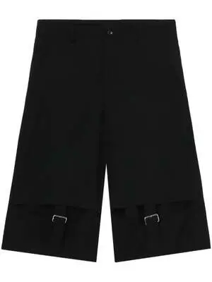 BLACK COMME DES GARÇONS Buckle-detail Wool Shorts