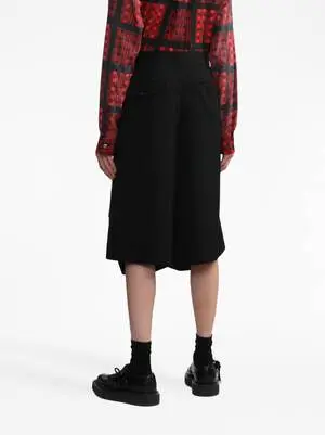 BLACK COMME DES GARÇONS Buckle-detail Wool Shorts