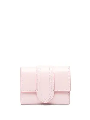 Jacquemus Le Compact Bambino Leather Wallet - Pink