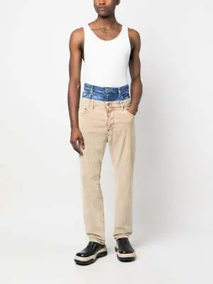 Dsquared2 Double-waistband Corduroy Trousers