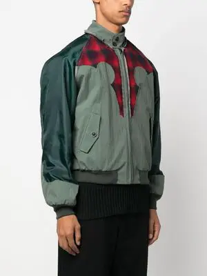 MAISON MARGIELA X Pendleton Yoke-detail Bomber Jacket - Green
