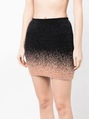 Ottolinger Gradient Knitted Miniskirt - Black