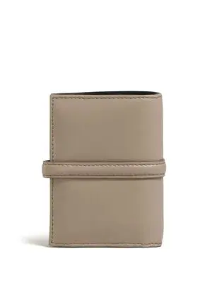 Marni Prisma Logo-engraved Leather Wallet - Neutrals