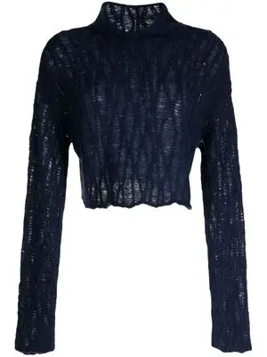 Voz Cropped Sweaters For Women