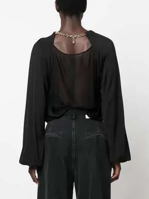 Just Cavalli Chain-link Cut-out Top