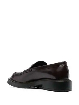 TOD'S 50mm Leather Penny Loafers - Red