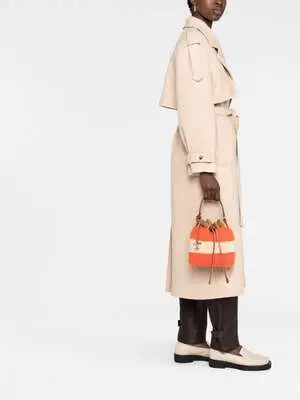 TOD'S Colour-block Fleece Bucket Bag
