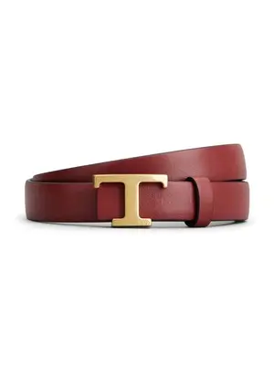 TOD'S T-timeless Leather Belt - Black