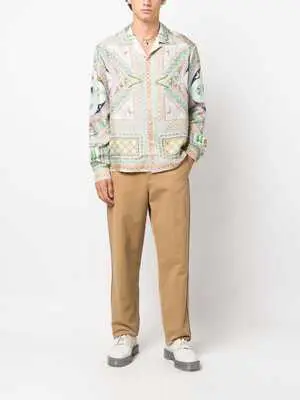 Casablanca Le Labyrinthe-print Silk Shirt