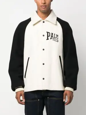 Palm Angels University Virgin-wool Bomber Jacket
