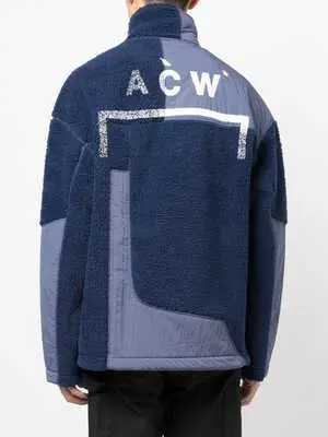A-COLD-WALL* Bonded Axis Panelled Fleece Jacket - Blue