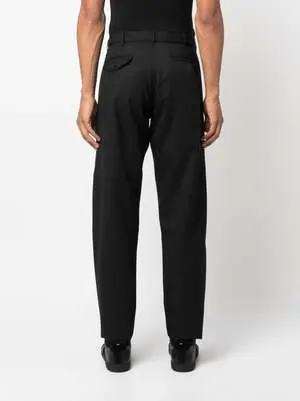 Comme Des Garçons Mid-rise Tapered Wool Trousers