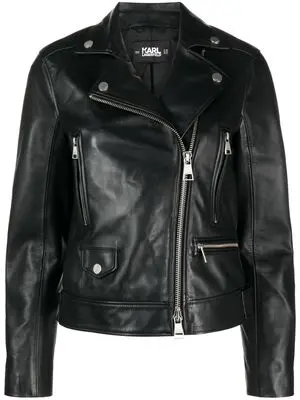 Karl Lagerfeld Leather Biker Jacket