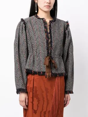 Ulla Johnson James Herringbone Tweed Jacket