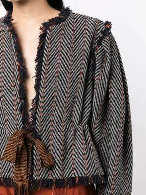Ulla Johnson James Herringbone Tweed Jacket
