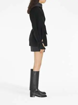 Burberry Cape-sleeve Cropped Trench Coat
