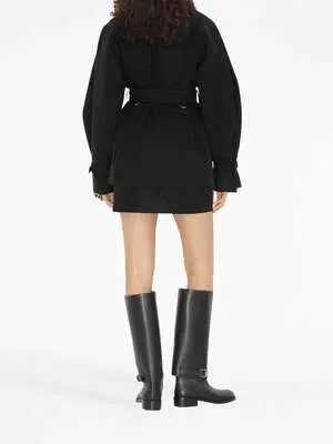 Burberry Cape-sleeve Cropped Trench Coat