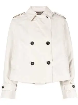 Peserico Double-breasted Trench Jacket