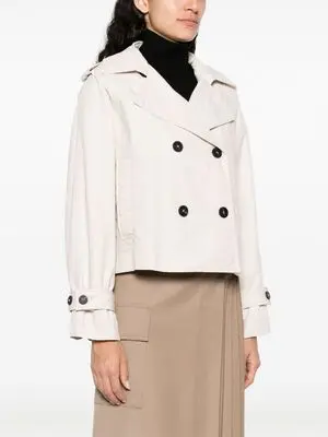 Peserico Double-breasted Trench Jacket