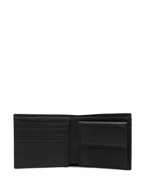 Giorgio Armani Logo-stamp Bi-fold Leather Wallet