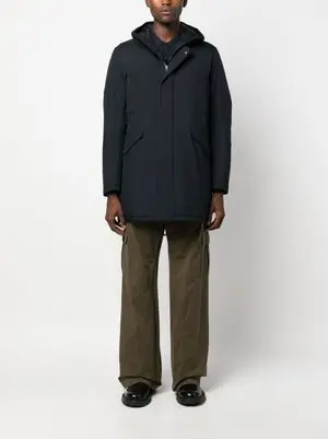 Herno Flap-pockets Hooded Jacket - Blue