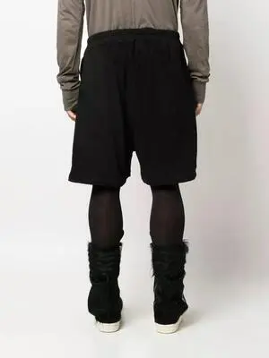 Rick Owens Drawstring Cotton Track Shorts
