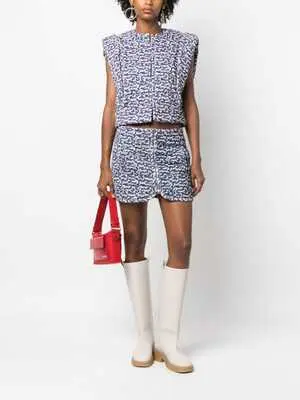 MARANT ETOILE Arona Abstract-pattern Skirt