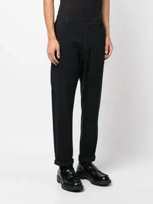 Moschino Logo-embroidered Straight-leg Trousers