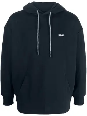 Boss Textured Sweatshirts Hoodies For Men