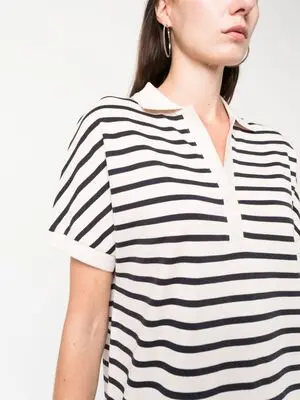 Tommy Hilfiger Logo-embroidered Striped Dress