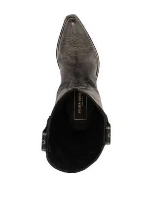 GOLDEN GOOSE Wish Star Leather Boots - Black