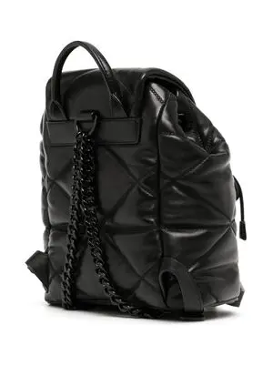 Mcm Mini Quilted Backpack - Black