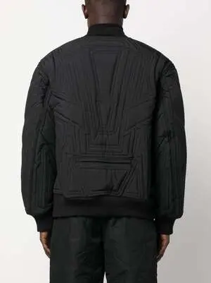 Y3 Quilted Bomber Jacket - Black
