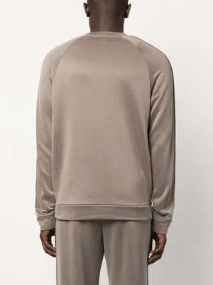 Giorgio Armani Logo-embroidered Jumper - Neutrals