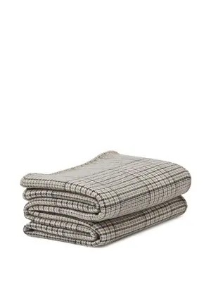 ARLOTTA CASHMERE Babette Check-pattern Throw