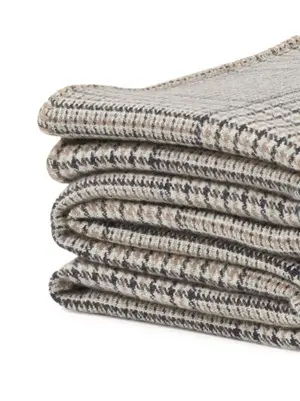 ARLOTTA CASHMERE Babette Check-pattern Throw