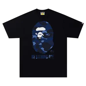 A BATHING APE Color Camo Tee - Black
