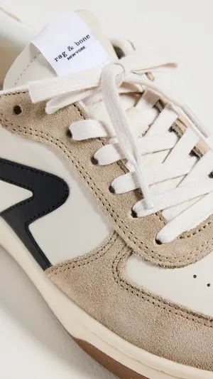 Rag & Bone Retro Court Sneakers - Dove/sand