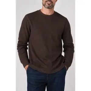 LIVERPOOL Crewneck Long Sleeve Sweater - Brown