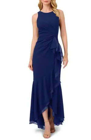 Adrianna Papell Ruffled Evening Dresses
