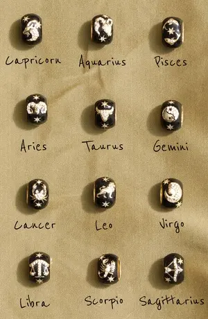 Adina Reyter Zodiac Ceramic & Diamond Bead Charm