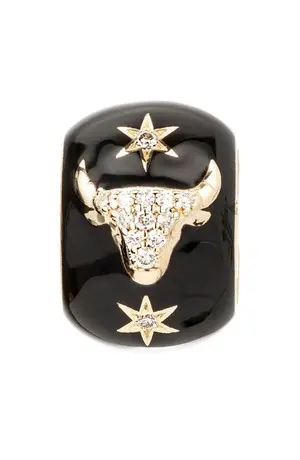 Adina Reyter Zodiac Ceramic & Diamond Bead Charm