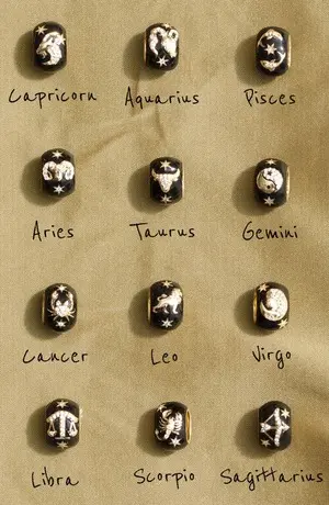 Adina Reyter Zodiac Ceramic & Diamond Bead Charm
