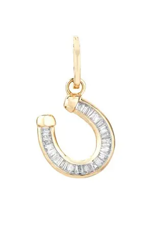 Adina Reyter Diamond Horseshoe Charm In 14k Gold - Yellow