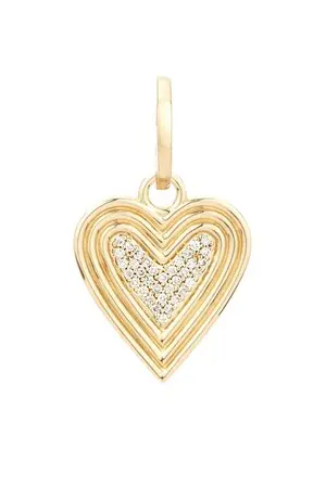 Adina Reyter Diamond Heart Pendant - Yellow Gold