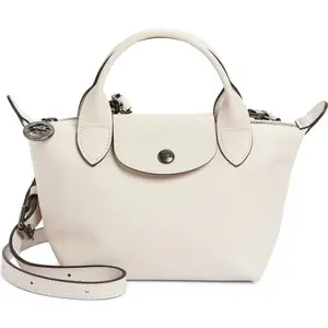 Longchamp Le Pliage Xtra Leather Top Handle Bag - Paper
